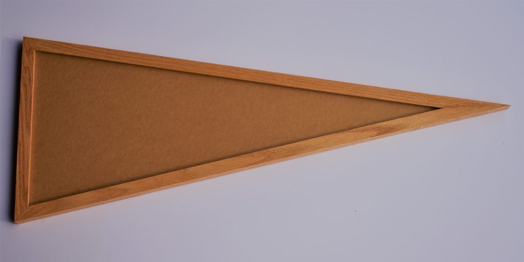 12x30 Dark Oak pennant frame - Frame Pennants